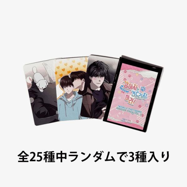 人気ウェブまんが『ワンちゃんには手をだすな』トゥインクル フォトカード ランダムパック vol.2（全25種中ランダムで3種入り）韓国 公式グッズ★こちらの商品は2026/4/4PM16時までの予約販売商品です。予約期間以降は発注できないた...