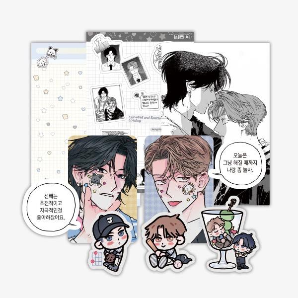 【発売日：2026年05月20日】人気ウェブまんが『盗人猛々しいハッスルプレー』ステッカーセット韓国 公式グッズ★こちらの商品は2026/3/9PM16時までの予約販売商品です。予約期間以降は発注できないため、予約期間中にご購入して頂けると...