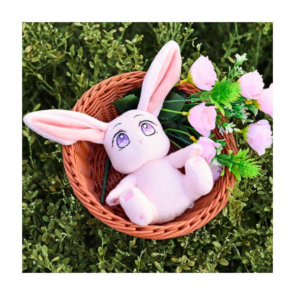 人気ウェブまんが『ウサギと黒ヒョウ様の共生関係』ビビ人形（ぬいぐるみ）韓国 公式グッズ■ 原産国：中国■ サイズ：横11*縦9*高さ13cm■ 製造社：SOONE Contents