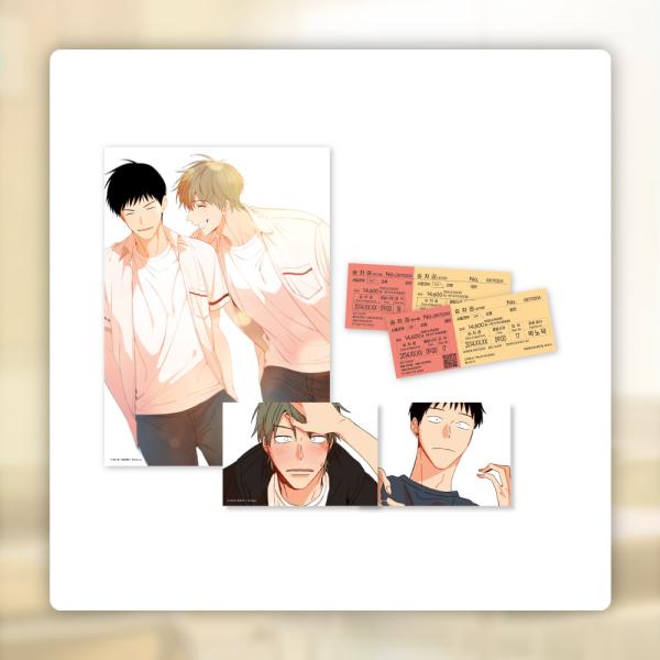 【発売日：2024年04月01日】韓国 コミック グッズ『キミの恋について』キミの恋についてset■ 構　成：A4ポスター+はがき2種+バスチケット2枚■ 材　質：PAPER■ サイズ：画像参照■ 製造社：Toonique■ 製造国：韓国