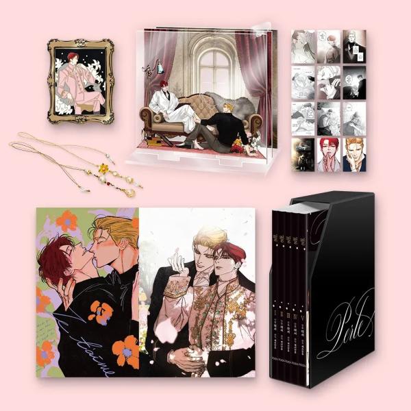 【発売日：2025年10月25日】※韓国語で書かれています。★フルセット構成★・単行本1〜5巻・ブックケース・アクリルスタンド・ブックマークリボン1種（しおり紐）・金属バッジ・ミニポスター2種・ステッカーパック（12種）・ファンデング達成グ...