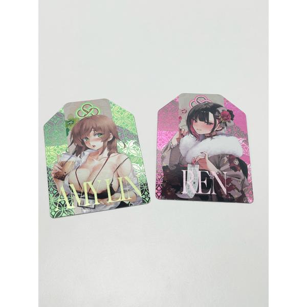 台湾でも大人気のまんが台湾ラブストーリー?志乃と恋出版社イベントに際しての台湾大手ネット書店「台湾角川」の単独謝恩品（一定金額以上の商品購入時にポイント交換で先着順で獲得）入手困難なレアグッズです。コレクションカードセット・林姿〓・恋
