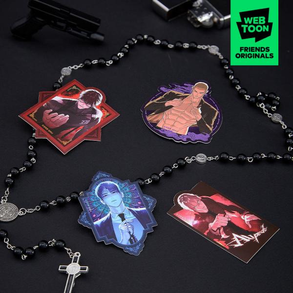 人気ウェブまんが『コードネーム：バッドロー』ビッグステッカーパック韓国 公式グッズ■ 構　成：ビッグステッカー4枚■ サイズ：画像参照■ 製造社：WEBTOON FRIENDS■ 製造国：韓国