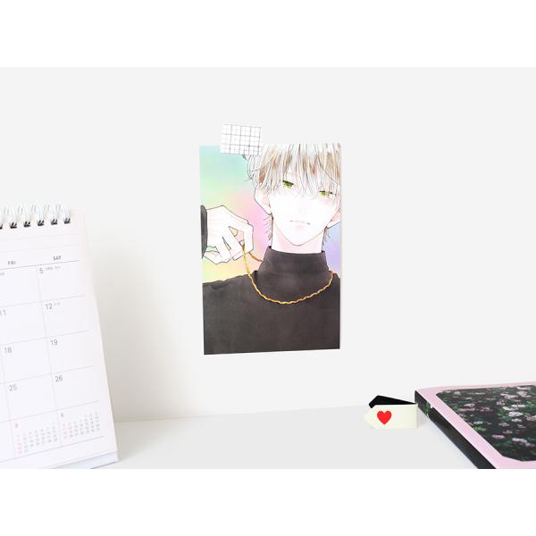 韓国でも人気の不可抗力のI LOVE YOU4巻発売に際しての韓国大手ネット書店「yes24」の単独謝恩品（一定金額以上の商品購入時にポイント交換で先着順で獲得）入手困難なレアグッズです。ホログラムはがき1枚