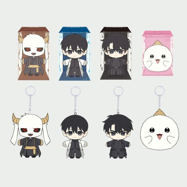 人気ウェブ小説・まんが『全知的な読者の視点から』ぬいぐるみキーリング（4種類から1つ選択）韓国 公式グッズ■ 構　成：キーリング1種+パッケージボックス1種■ サイズ：画像参照■ 選　択：1.ドクシャ2.ジョンヒョク3.ピヒョン4.ピユ12cm