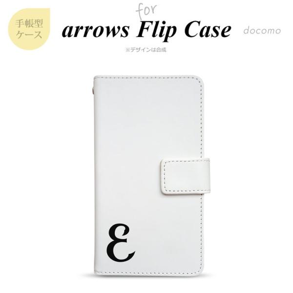 ◆商品名：arrows アローズ Be4 Plus F-41B arrows RX F-03H 他 手帳型 スマホケース ホワイト イニシャル E◇商品コード：nk-004-ar-ini-e◇手帳の本体色：ホワイト◇手帳の主素材：合成皮革&...