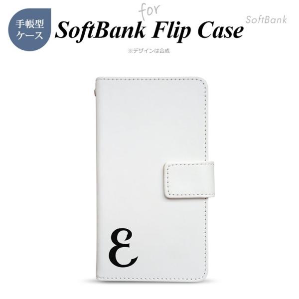 ◆商品名：ソフトバンク シリーズ iPhone14 iPhone14Pro Xperia5III Aquos sense5G 他 softbank 手帳型スマホケースホワイト イニシャル E◇商品コード：nk-004-so-ini-e◇手帳...