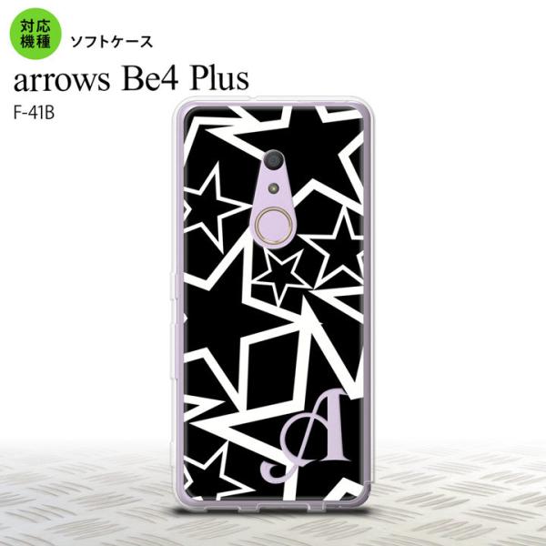F41B arrows Be4 Plus スマホケース ソフトケース 星 黒 白 +アルファベット+:-:+:-:+:-:+:-:+:-:+:-:+:-:+:-:+:-:+:-:+:-:+:-:+:-:+:-:+:-:+:-:+:-:+:-...