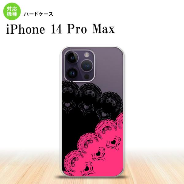 iPhone14 ProMax iPhone14 Pro Max スマホケース 背面ケース ハードケース レース B 黒 ピンク+:-:+:-:+:-:+:-:+:-:+:-:+:-:+:-:+:-:+:-:+:-:+:-:+:-:+:-:...