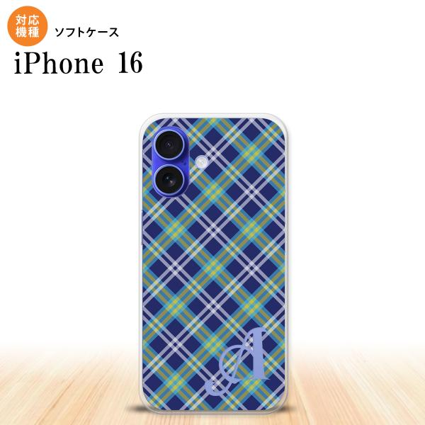 iPhone16 iPhone16 スマホケース 背面ケースソフトケース チェック A 青 +アルファベット+:-:+:-:+:-:+:-:+:-:+:-:+:-:+:-:+:-:+:-:+:-:+:-:+:-:+:-:+:-:+:-:+:...