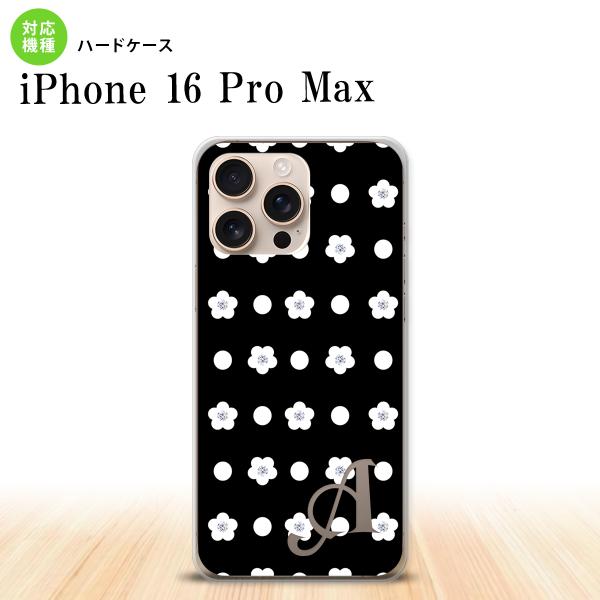 iPhone16 pro max iPhone16 pro max スマホケース 背面ケース ハードケース 花柄 ドット 黒 +アルファベット+:-:+:-:+:-:+:-:+:-:+:-:+:-:+:-:+:-:+:-:+:-:+:-:+...