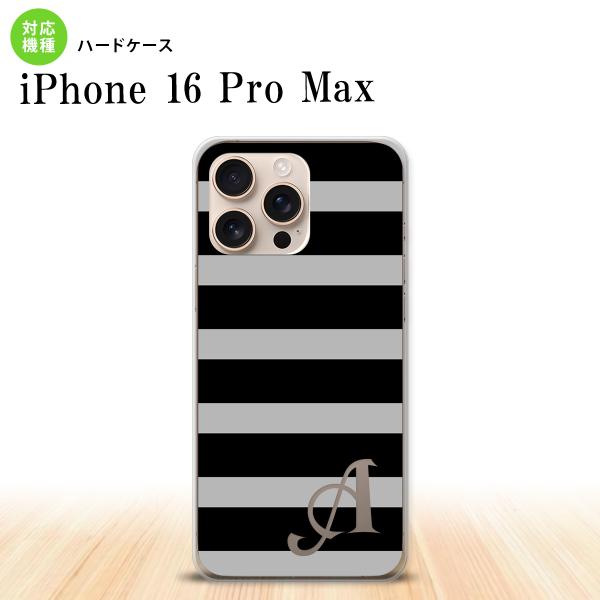 iPhone16 pro max iPhone16 pro max スマホケース 背面ケース ハードケース ボーダー 大 黒 グレー +アルファベット+:-:+:-:+:-:+:-:+:-:+:-:+:-:+:-:+:-:+:-:+:-:+...