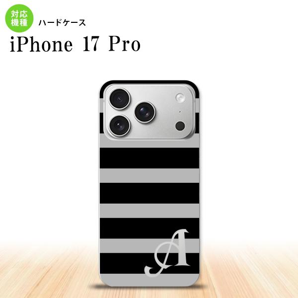 iPhone17 Pro iPhone17 Pro スマホケース 背面ケース ハードケース ボーダー 大 黒 グレー +アルファベット+:-:+:-:+:-:+:-:+:-:+:-:+:-:+:-:+:-:+:-:+:-:+:-:+:-:+...