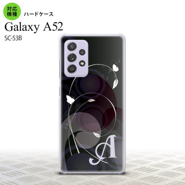 SC-53B Galaxy A52 スマホケース ハードケース バタフライ 蝶 A 黒 +アルファベット+:-:+:-:+:-:+:-:+:-:+:-:+:-:+:-:+:-:+:-:+:-:+:-:+:-:+:-:+:-:+:-:+:-:...