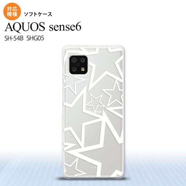 SH-54B SHG05 AQUOS sense6 スマホケース ソフトケース 星 クリア 白+:-:+:-:+:-:+:-:+:-:+:-:+:-:+:-:+:-:+:-:+:-:+:-:+:-:+:-:+:-:+:-:+:-:+:-:+...
