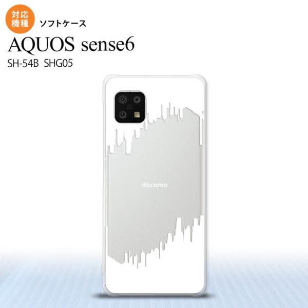 SH-54B SHG05 AQUOS sense6 スマホケース ソフトケース ホラー 白+:-:+:-:+:-:+:-:+:-:+:-:+:-:+:-:+:-:+:-:+:-:+:-:+:-:+:-:+:-:+:-:+:-:+:-:+:-...