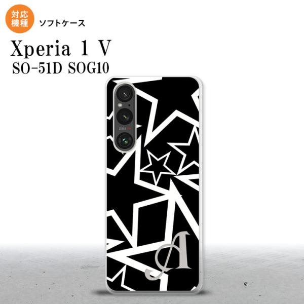Xperia 1V Xperia 1V スマホケース 背面ケースソフトケース 星 黒 白 +アルファベット+:-:+:-:+:-:+:-:+:-:+:-:+:-:+:-:+:-:+:-:+:-:+:-:+:-:+:-:+:-:+:-:+:-...