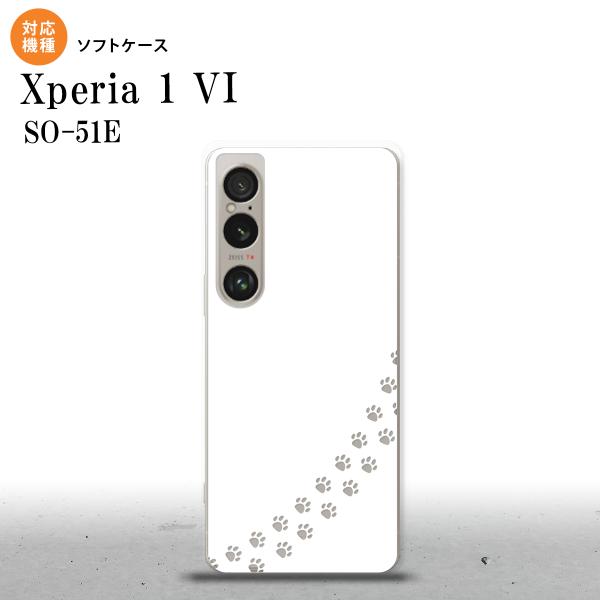 Xperia1VI Xperia1VI スマホケース 背面ケースソフトケース 猫 足跡 白 クリア+:-:+:-:+:-:+:-:+:-:+:-:+:-:+:-:+:-:+:-:+:-:+:-:+:-:+:-:+:-:+:-:+:-:+:-...