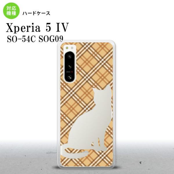 SO-54C SOG09 Xperia5IV スマホケース 背面ケース ハードケース 猫 チェック A 茶+:-:+:-:+:-:+:-:+:-:+:-:+:-:+:-:+:-:+:-:+:-:+:-:+:-:+:-:+:-:+:-:+:-...