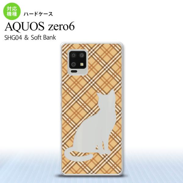 SHG04 SHG04 ZERO6 AQUOS zero6 スマホケース ハードケース 猫 チェック A 茶+:-:+:-:+:-:+:-:+:-:+:-:+:-:+:-:+:-:+:-:+:-:+:-:+:-:+:-:+:-:+:-:+:...