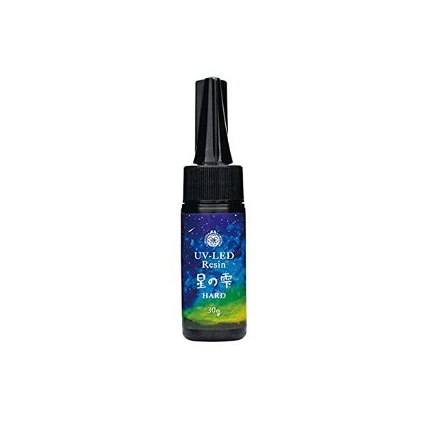 星の雫が30gに増量、価格もリーズナブルにお求めやすくなりました。br容量:30g / ボトルサイズ:直径28mm×H116mmbr成分:アクリル系光硬化樹脂br生産国:日本brUV-LEDライト(405nm)でもUVライト(365nm)で...