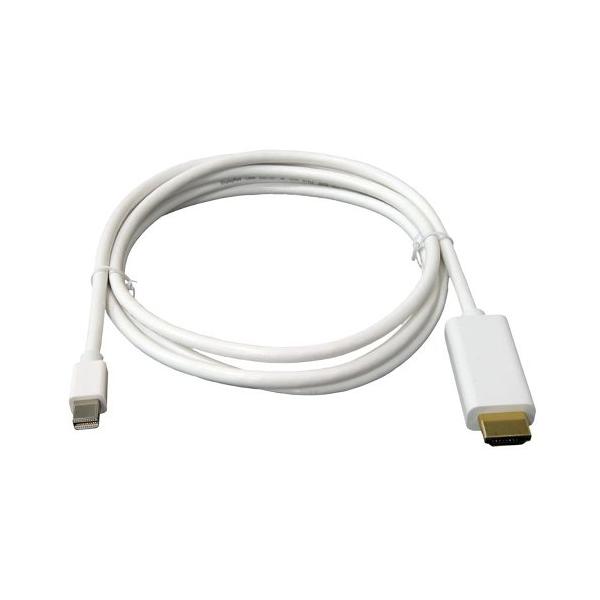 MiniDisplayPort(ThunderboltPort)端子搭載のPC及びHDMI端子のケーブルモニターへ接続し、ミラーリングすればMacの画面を大画面で、DUALモードでは2画面操作可能ケーブルの長さ：1.8m