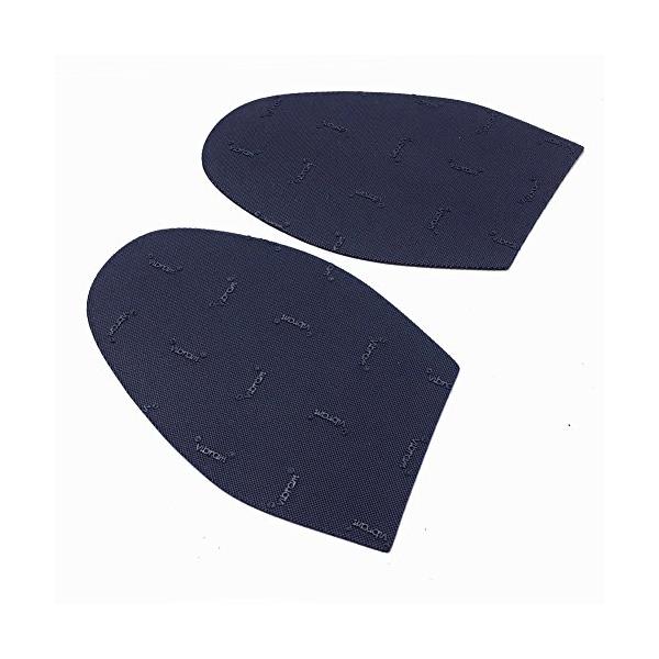 メイン素材: 合成ゴムビブラム社製ラバーを使った靴底補修用の半張り（つま先側）シートです。Vibram(ビブラム)ラバーソールは靴修理屋さんでも使われている優れた商品で耐久性があり、厚さ約2.0ｍｍで加工が容易に行えます。表面は滑りにくパタ...