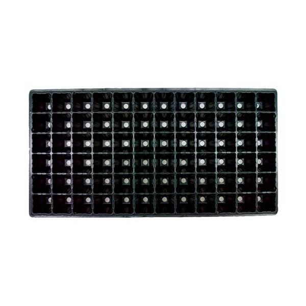 リブ付のプラグトレーです。72穴口径40.5mm　　縦280mm×横545mm×深さ49mm