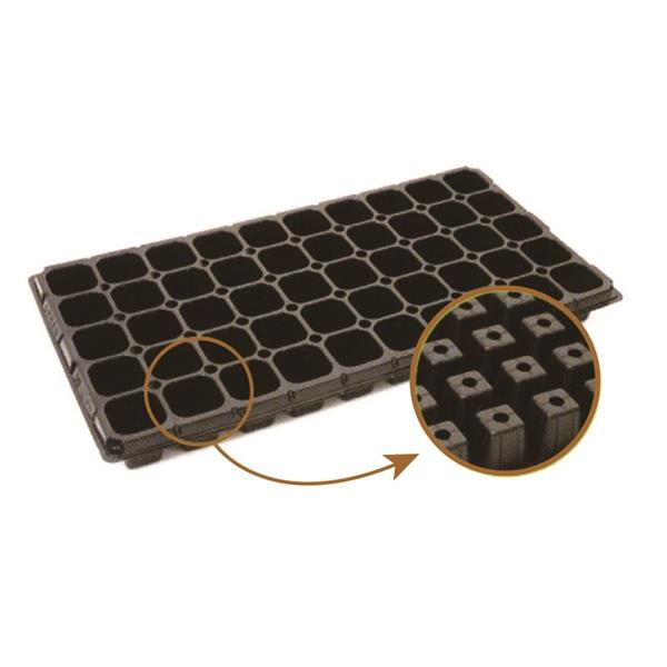 メーカー：明和手植え用のＰＥ製プラグトレーです。穴口径：５０ｍｍ　外寸：２７７Ｘ５３９Ｘ４６ｍｍ