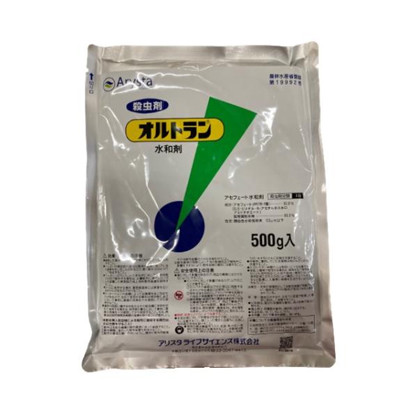 農林水産省登録番号：19992農薬の種類：アセフェート水和剤名称：オルトラン水和剤内容量：500g・アオムシ・コナガ・ヨトウムシなどの食害性害虫やアザミウマ・アブラムシ・ヨコバイなどの吸汁性害虫に優れた効果を示します。・高い浸透移行性により...