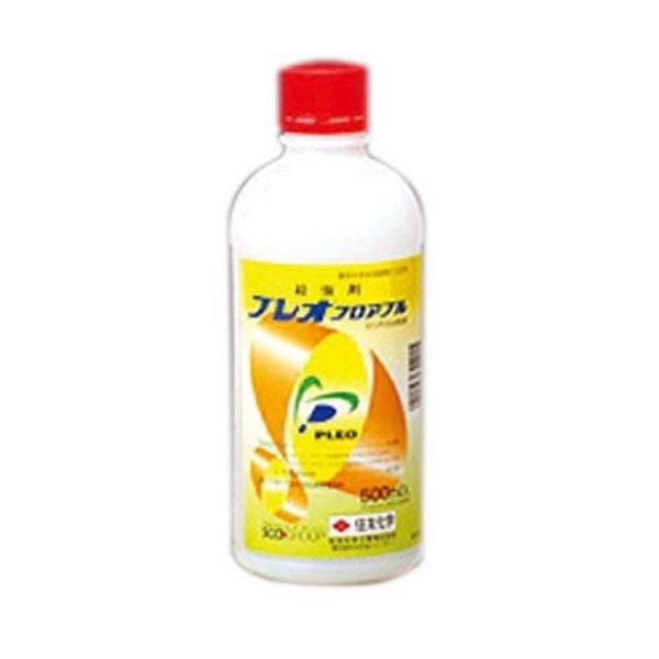 農林水産省登録番号：21333農薬の種類：ピリダリル水和剤名称：プレオフロアブル内容量：500ml●ユニークな作用性・従来の殺虫剤とは異なる作用性で、ローテーション散布の基幹剤として有用です。●優れた殺虫活性と残効性・高い殺虫活性と優れた残...