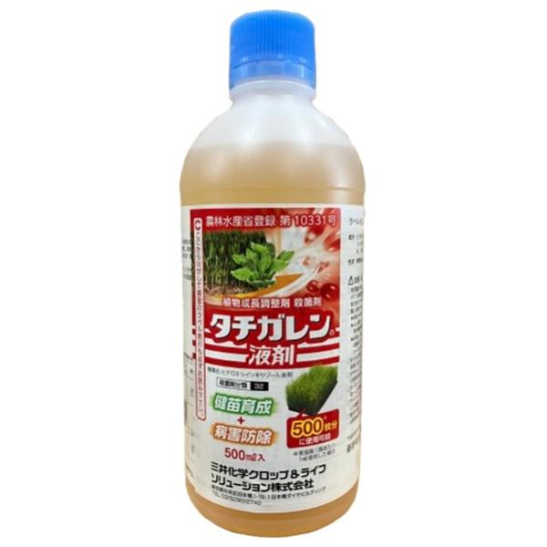 農林水産省登録番号：10331農薬の種類：ヒドロキシイソキサゾール液剤名称：タチガレン液剤内容量：500ml稲の苗立枯病を的確に防ぎ、根の生育促進、ムレ苗防止など健苗が得られます。播種時の処理に加えて、育苗中のかん注により移植時の発根及び活...