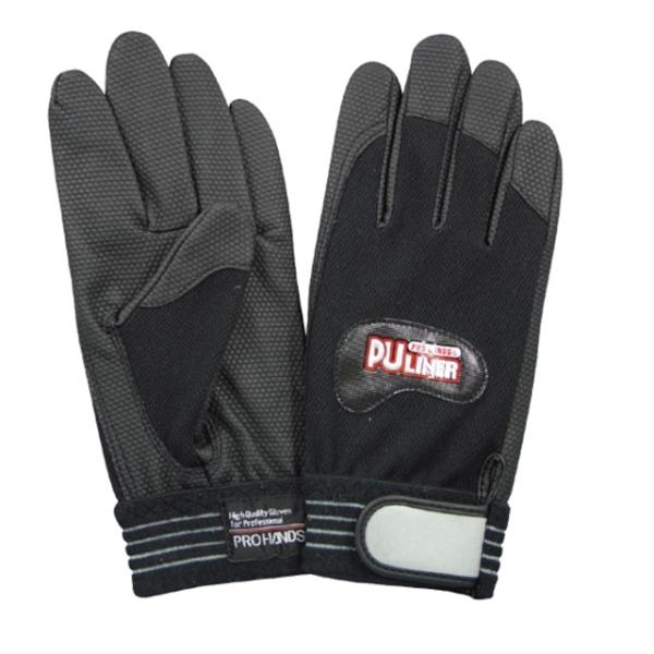 滑り止めエンボス加工を施した手の平はグリップがきき吸い付くように手にフィット。日本製の素材を厳選使用し、しっかりしながらも素手のような感覚で作業性が抜群です。新縫製で親指付け根部の手が痛くならないのも特徴の一つ。耐久性もばっちりの商品。伸び...