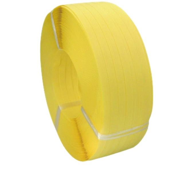 画像はイメージです。詳細な色は写真と異なる場合がございます。ご了承ください。引張強度130kg、破断伸度20％極めて強靱ながらも、軽さ・柔らかさを兼ね備えています。幅15.5mm×長さ1000m手締め用1巻