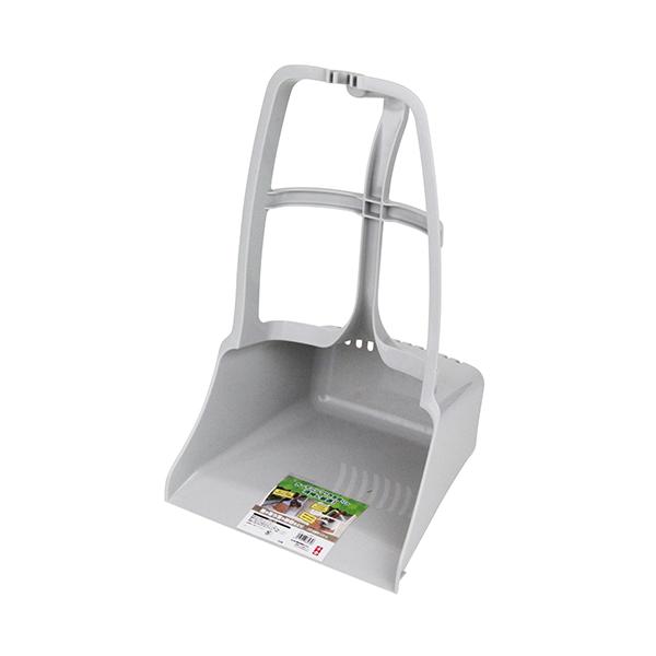 砂利と落葉などのゴミを分別できるスリット付きです。軽くて丈夫、大型でいっぱい入ります。ガーデニングや屋外の清掃に最適です。ホーキをカチッとセットでき、保管、持ち運びに便利です。●スリット付●重さ：約500g●本体：PPメーカー：藤原産業株式会社