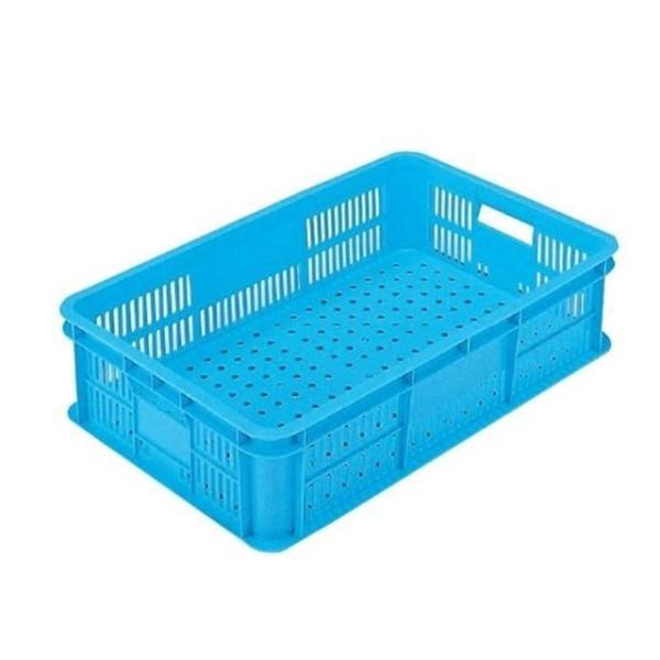 5ヶセット収穫、保管、運搬に便利。積み重ねが出来、格子状、網状ですので風通しが良い。材質　ポリプロピレン、色　ブルー。[外寸] 676 × 448 × 156 mm [内寸] 637 × 408 × 149 mm [有効内寸] 627 × ...