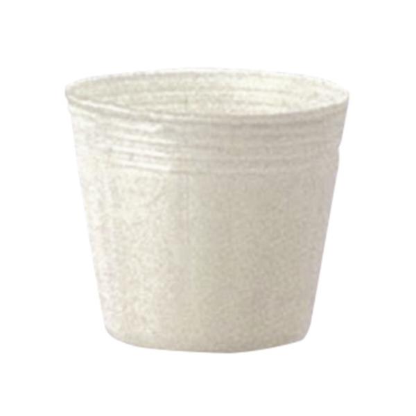 ・サイズ：口径9.0cm×高さ7.6cm・穴数：底1個・品種の区別はもちろん、花色に合わせポット色もチョイスする時代。　シンプルな白のポリポットです。