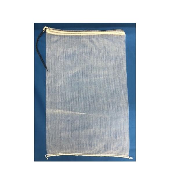 1斗（18L）の種籾消毒に最適。ポリエチレン製なので環境に優しい。農水産物の収穫や出荷用に最適。メリヤス編の為種籾がこぼれません。規格　40cm×65cm　100枚色　白