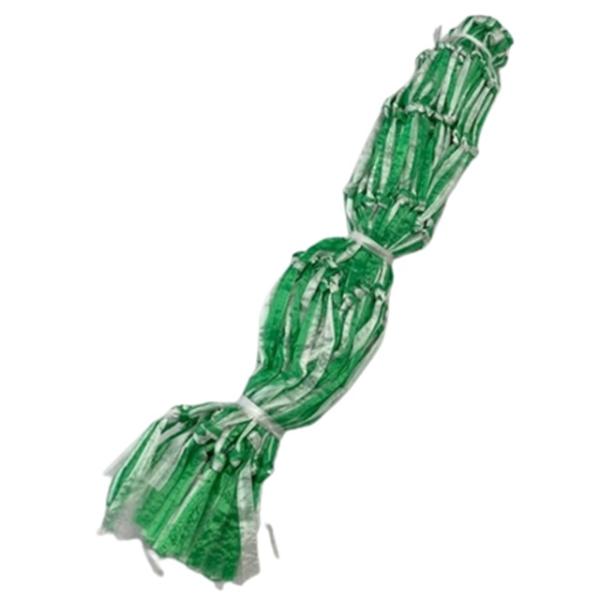 紐の長さグリーン／白　約50cm　小玉用です。25本入り