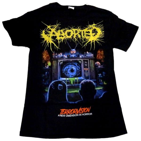 ベルギーのデスメタル ABORTED Tシャツですバックプリントは画像3.4になりますイギリスのオフィシャルショップからの輸入品です【サイズ詳細】Sサイズ　着丈70cm　身幅（脇下）46cmMサイズ　着丈73cm　身幅（脇下）50cmLサイ...