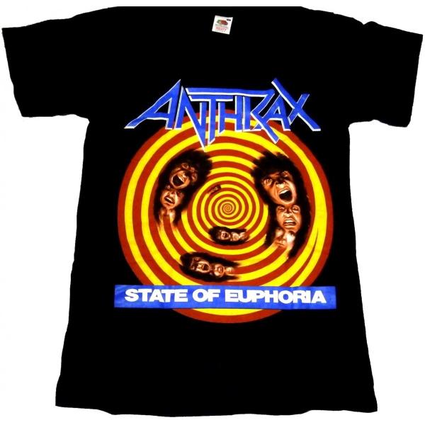 アメリカ/ニューヨークのスラッシュメタル ANTHRAX オフィシャルバンドTシャツです。バックプリントはありません。イギリスのオフィシャルショップからの正規輸入品です【サイズ詳細】Sサイズ　着丈70cm　身幅（脇下）45cmMサイズ　着丈...