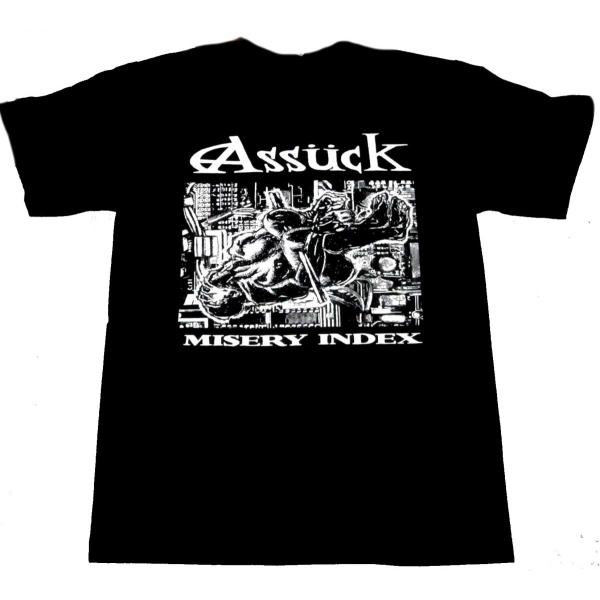アメリカ/フロリダのグラインドコア ASSUCK Tシャツですバックプリントはありませんアメリカのオフィシャルショップからの輸入品です【サイズ】Sサイズ　着丈70cm　身幅(脇下)46cmMサイズ　着丈73cm　身幅（脇下）50cmLサイズ...