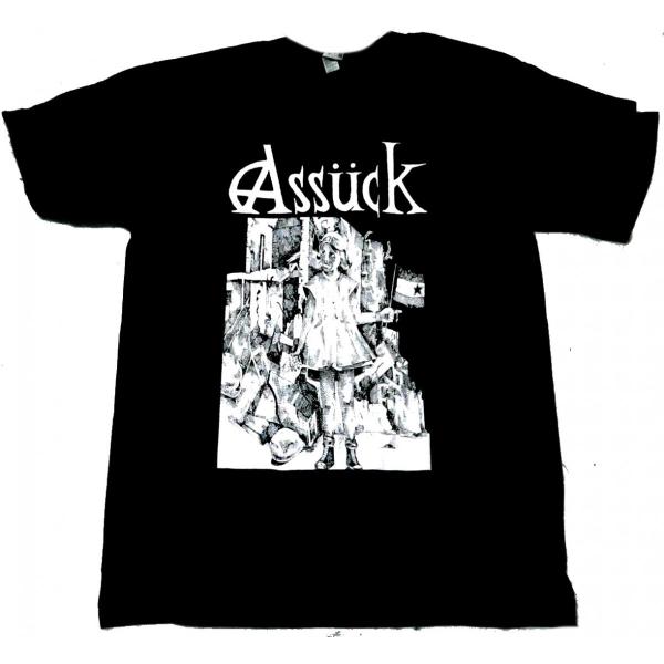 アメリカ/フロリダのグラインドコアASSUCK Tシャツですバックプリントはありません。アメリカのオフィシャルショップからの正規輸入品です【サイズ】Sサイズ　着丈70cm　身幅(脇下)46cmMサイズ　着丈73cm　身幅（脇下）50cmLサ...