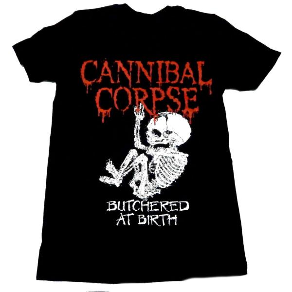フロリダのデスメタルCANNIBAL CORPSE Tシャツですバックプリントはありませんイギリスのオフィシャルショップからの輸入品です【サイズ詳細】Sサイズ　着丈70cm　身幅（脇下）45cmMサイズ　着丈73cm　身幅（脇下）49cmL...