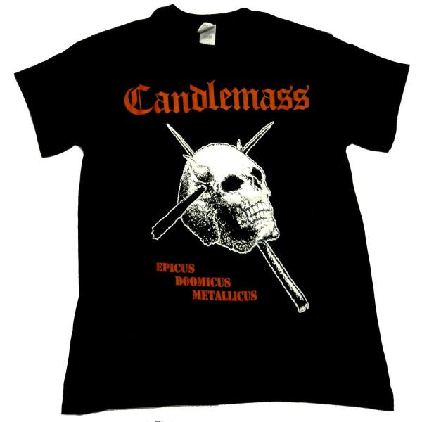 スウェーデンのドゥームメタルCANDLEMASS Tシャツですバックプリントは画像3.4になりますUKのオフィシャルショップからの輸入品です【サイズ詳細】Sサイズ 着丈69cm 身幅46cmMサイズ 着丈72cm 身幅50cmLサイズ 着丈...