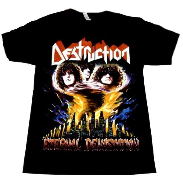 ドイツのスラッシュメタルDESTRUCTION Tシャツですバックプリントはありませんアメリカのオフィシャルショップからの正規輸入品です【サイズ詳細】Sサイズ　着丈70cm　身幅（脇下）46cmMサイズ　着丈73cm　身幅（脇下）50cmL...