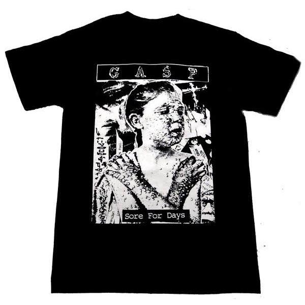 カルフォルニアのパワーバイオレンスGASP Tシャツですバックプリントはありませんアメリカのオフィシャルショップからの輸入品です【サイズ詳細】Sサイズ　着丈71cm　身幅（脇下）46cmMサイズ　着丈75cm　身幅（脇下）51cmLサイズ　...