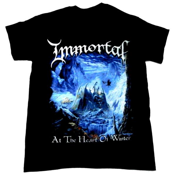 ノルウェーのブラックメタルIMMORTAL Tシャツですイギリスのオフィシャルショップからの輸入品です【サイズ詳細】Sサイズ　着丈70cm　身幅（脇下）46cmMサイズ　着丈73cm　身幅（脇下）50cmLサイズ　着丈76cm　身幅（脇下）...