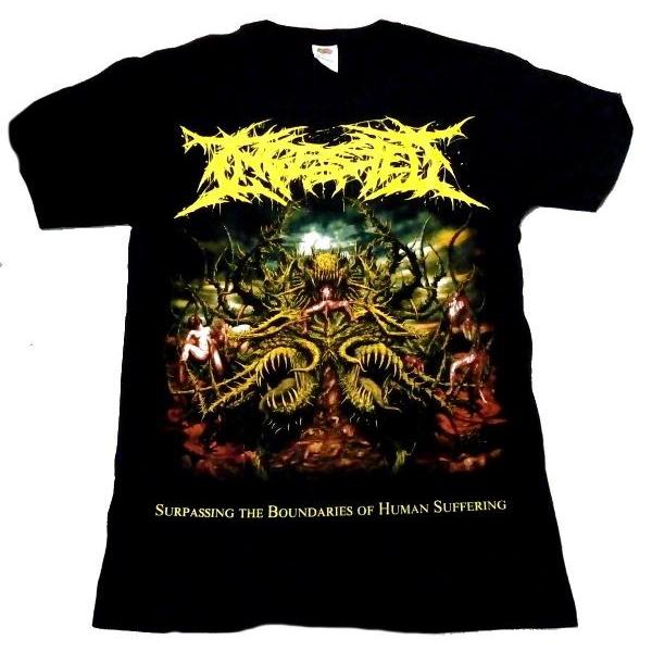 イギリスのデスコア INGESTED Tシャツですアメリカのオフィシャルショップからの輸入品です【サイズ詳細】Sサイズ　着丈70cm　身幅（脇下）46cmMサイズ　着丈73cm　身幅（脇下）50cmLサイズ　着丈76cm　身幅（脇下）54c...