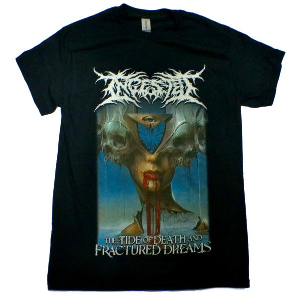 イギリスのデスコアINGESTED Tシャツですバックプリントは画像3.4になりますイギリスのオフィシャルショップからの輸入品です【サイズ詳細】Sサイズ　着丈70cm　身幅（脇下）46cmMサイズ　着丈73cm　身幅（脇下）50cmLサイズ...